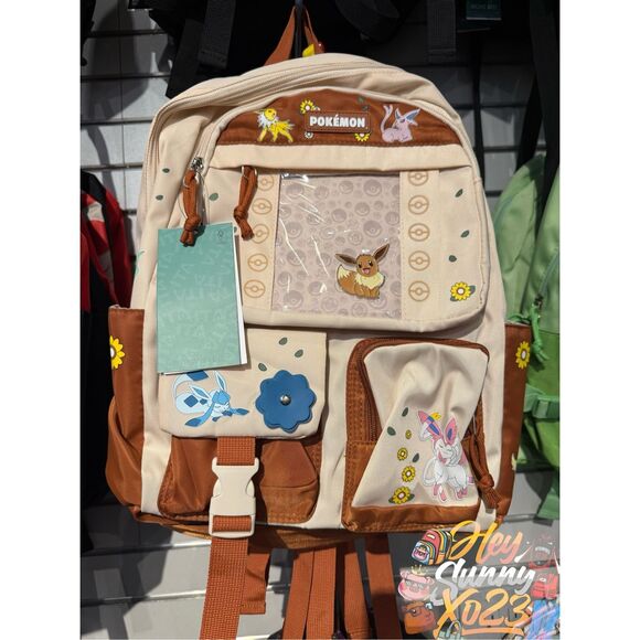 Bioworld | Bags | Pokmon Eevee Evolutions Multi Pocket Backpack | Poshmark